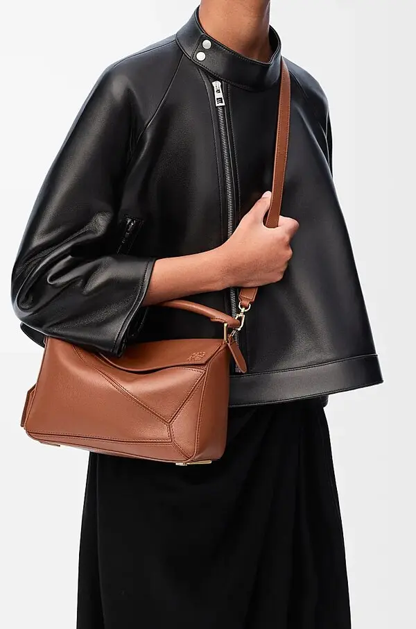 Loewe Small Featherlight Puzzle Bag In Nappa Lambskin