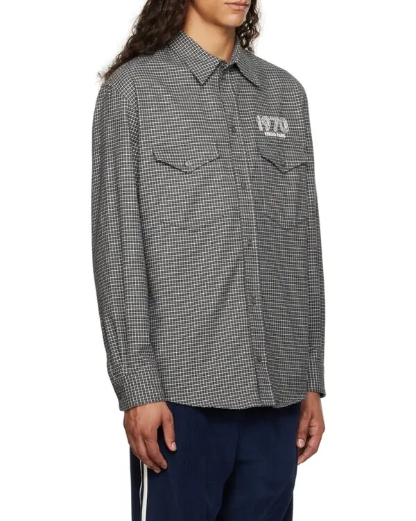 Kenzo Logo Detaile Plaid Shirt