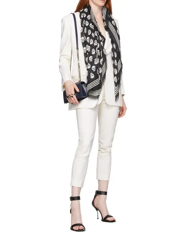 Alexander McQueen Biker Skull Scarf