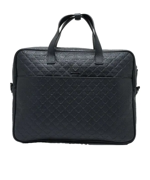 Emporio Armani Logo Debossed Briefcase