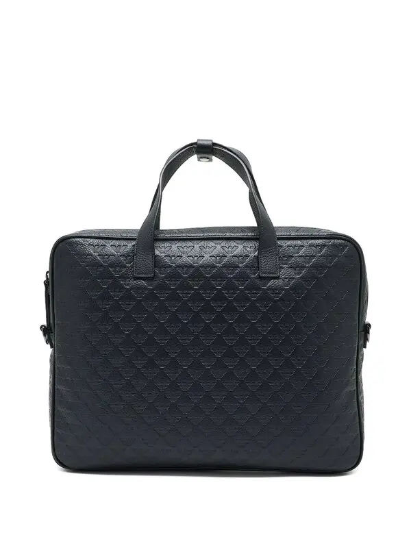 Emporio Armani Logo Debossed Briefcase