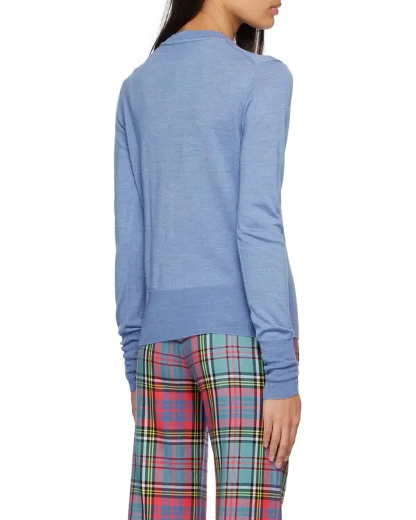 VIVIENNE WESTWOOD Bea Orb Embroidered Cardigan - Blue