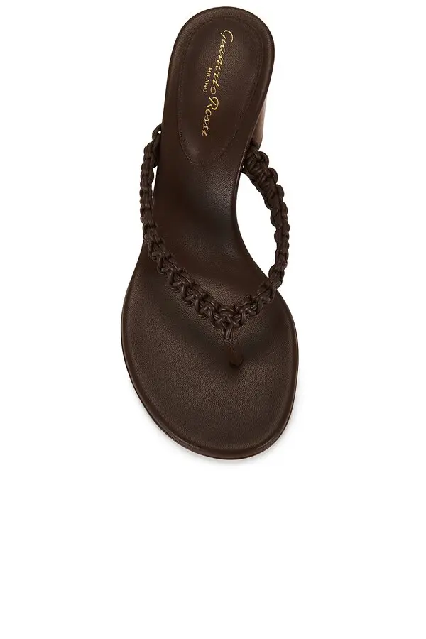GIANVITO ROSSI Braided Thong Sandal