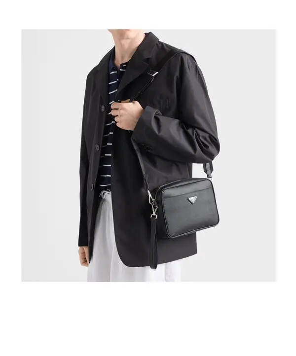 Prada Saffiano Leather Shoulder Bag