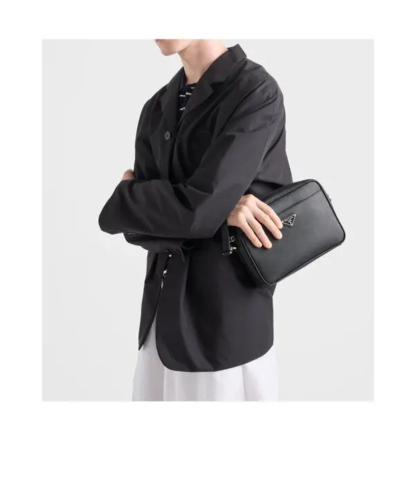 Prada Saffiano Leather Shoulder Bag