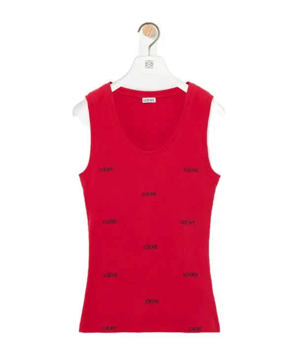 Loewe Tank Top In Stretch Cotton