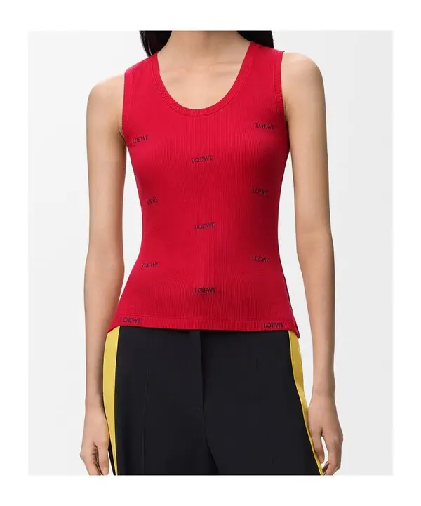 Loewe Tank Top In Stretch Cotton