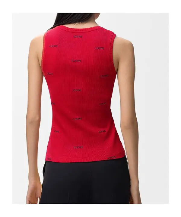 Loewe Tank Top In Stretch Cotton
