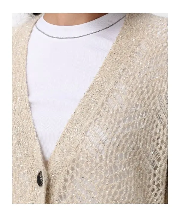 Brunello Cucinelli Embellished V-neck Cardigan