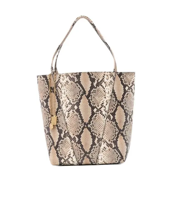 Chloé Snakeskin-effect Leather Bucket Bag