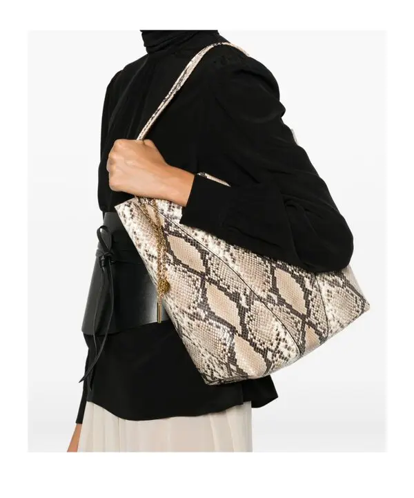 Chloé Snakeskin-effect Leather Bucket Bag