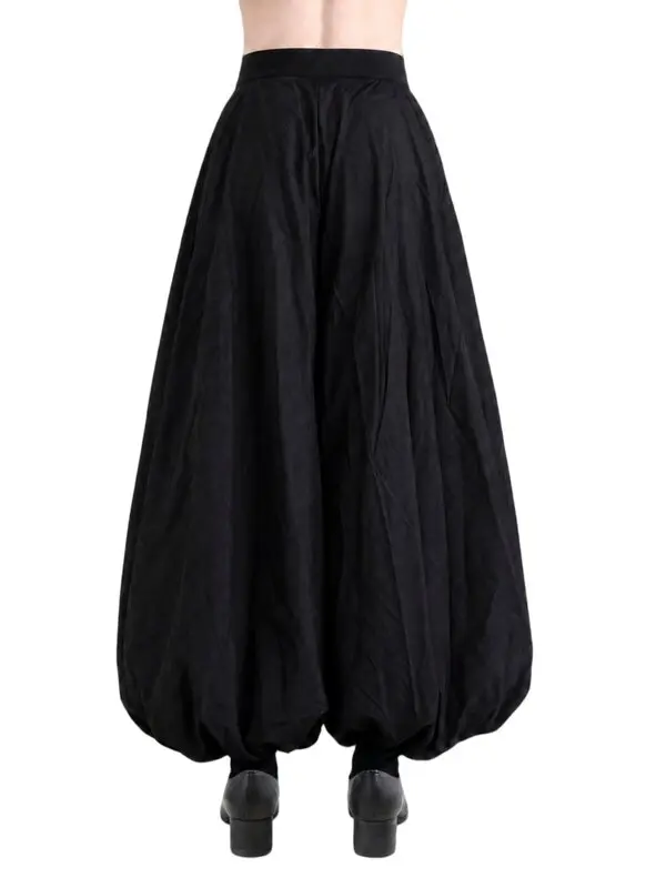 Y3 Pleated Maxi Skirt With Side Stripes