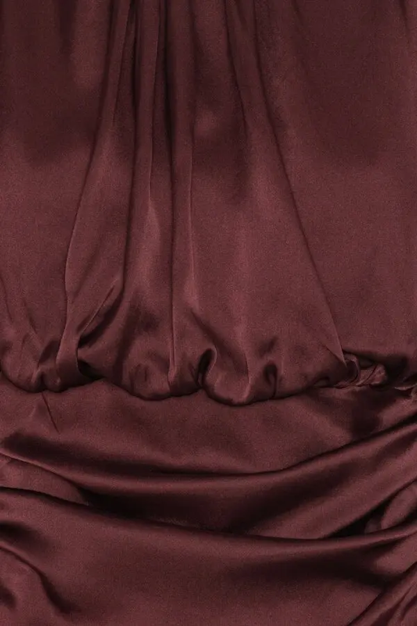 ROTATE BY BIRGER CHRISTENSEN Pleated Long-sleeved Blouse