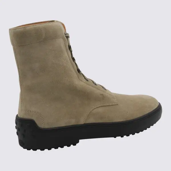 TOD'S Suede Combat Boots