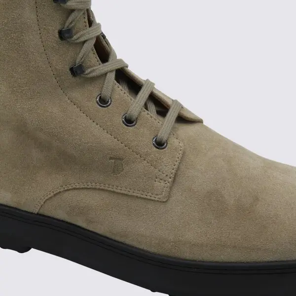 TOD'S Suede Combat Boots