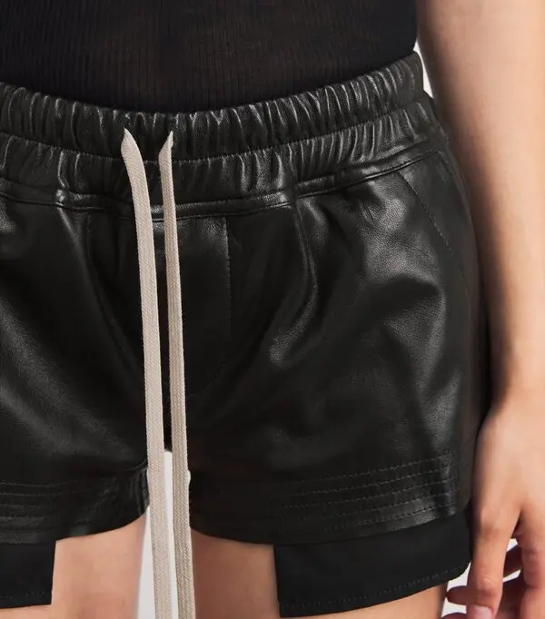 Rick Owens Lamb Leather Boxer Shorts