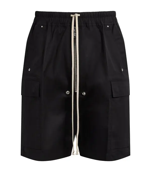 Rick Owens Stretch-cotton Cargobelas Shorts