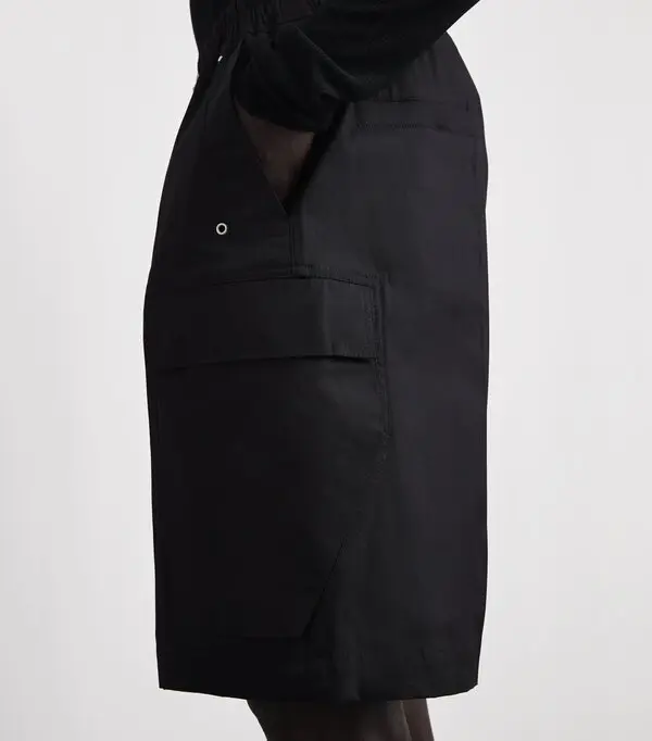 Rick Owens Stretch-cotton Cargobelas Shorts