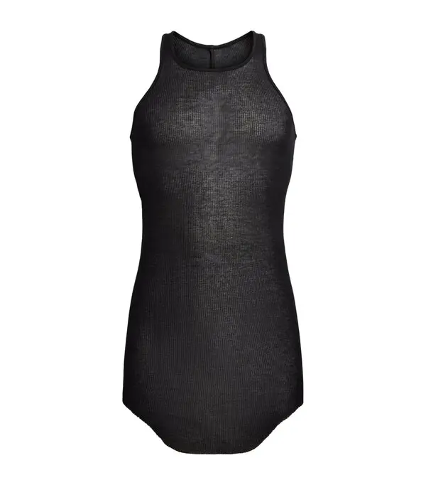 Rick Owens Basic Rib Tank Top - Black