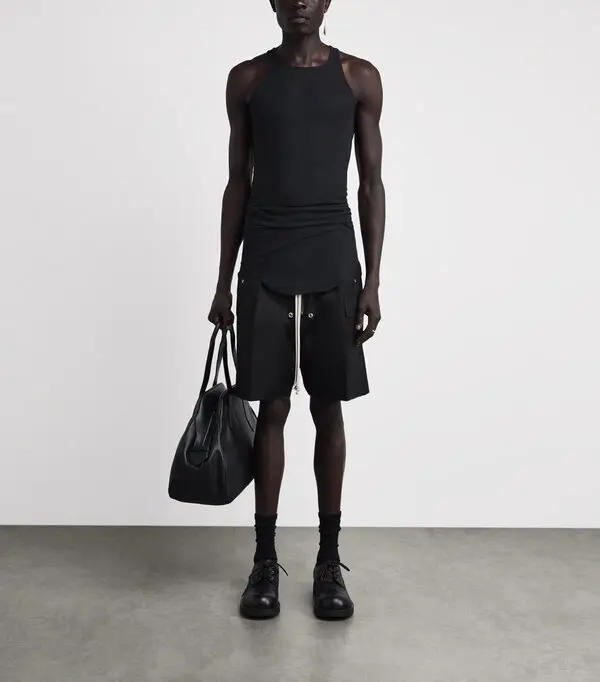 Rick Owens Basic Rib Tank Top - Black