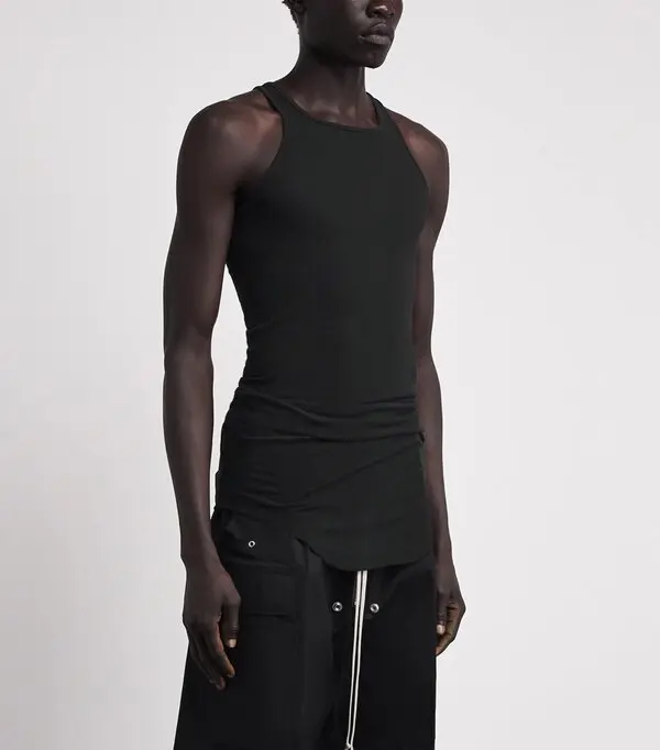Rick Owens Basic Rib Tank Top - Black