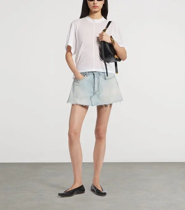 Balenciaga Denim Mini Skort