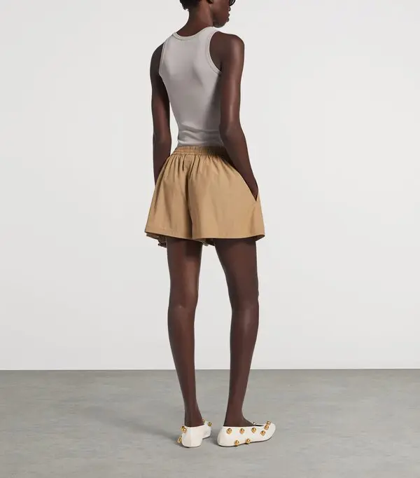 Balenciaga Wool-blend Boxer Shorts - White