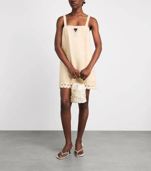 Simkhai Linen-hemp Jasmine Mini Dress