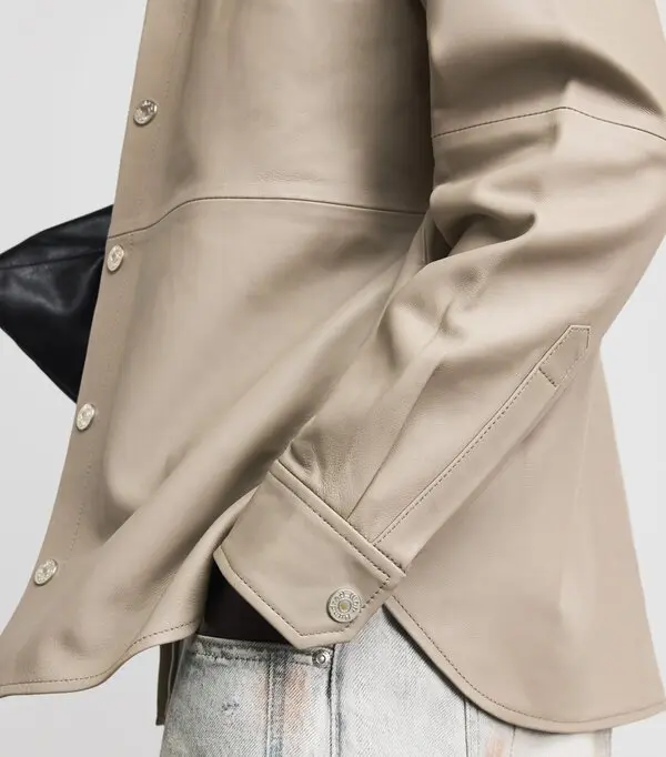 WON HUNDRED Lambskin Adriel Shirt
