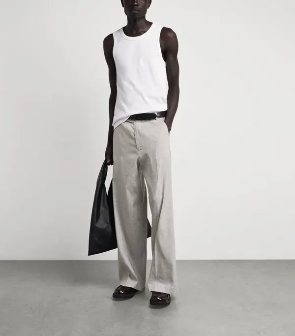WON HUNDRED Linen-blend Tailored Trousers