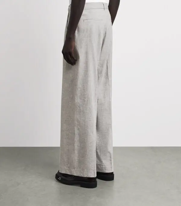 WON HUNDRED Linen-blend Tailored Trousers
