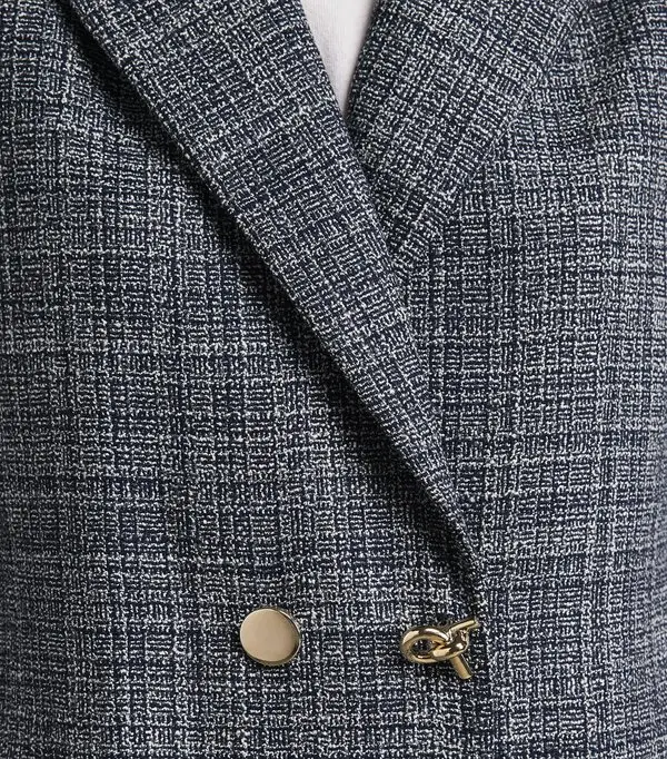 Fabiana Filippi Virgin Wool Balloon Blazer With Gold-tone Embellishments
