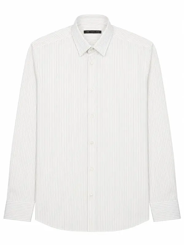 LOW BRAND Camisa De Algodão Com Listras Finas - Multicolour