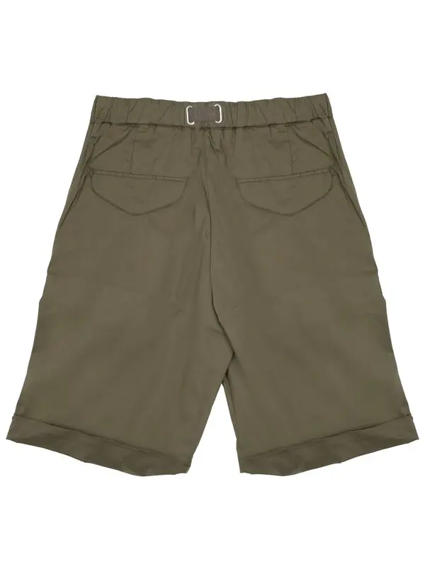 WHITE SAND Belted Shorts