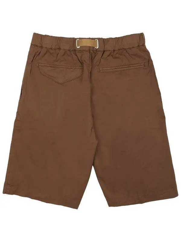 WHITE SAND Belted Shorts - Brown