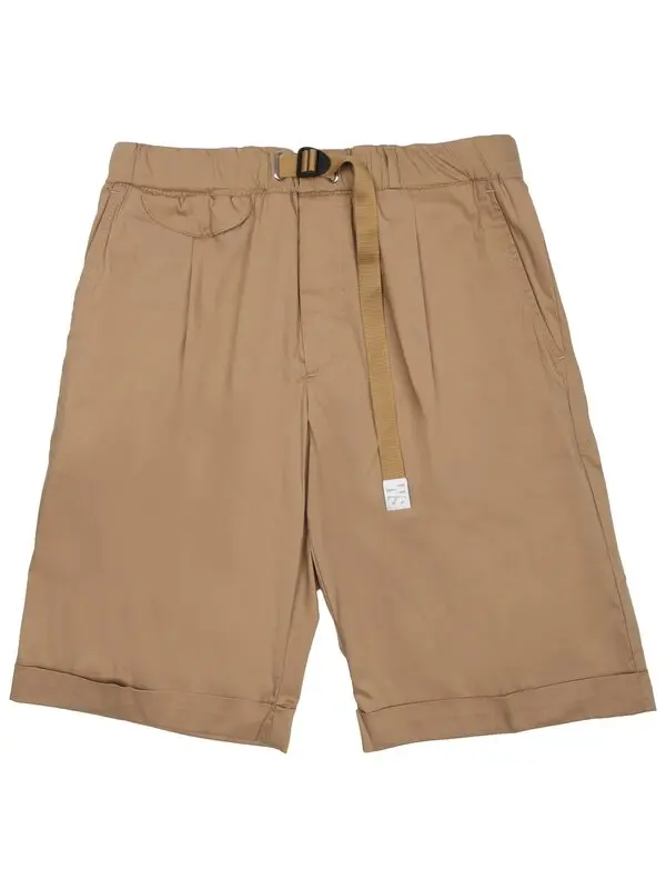 WHITE SAND Belted Shorts - Brown