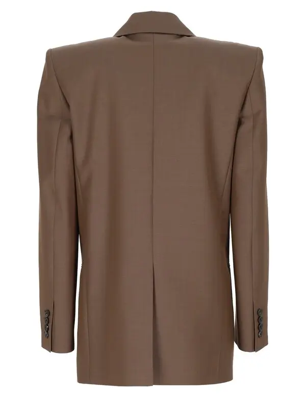 Saint Laurent Double Breasted Wool And Mohair Jacket