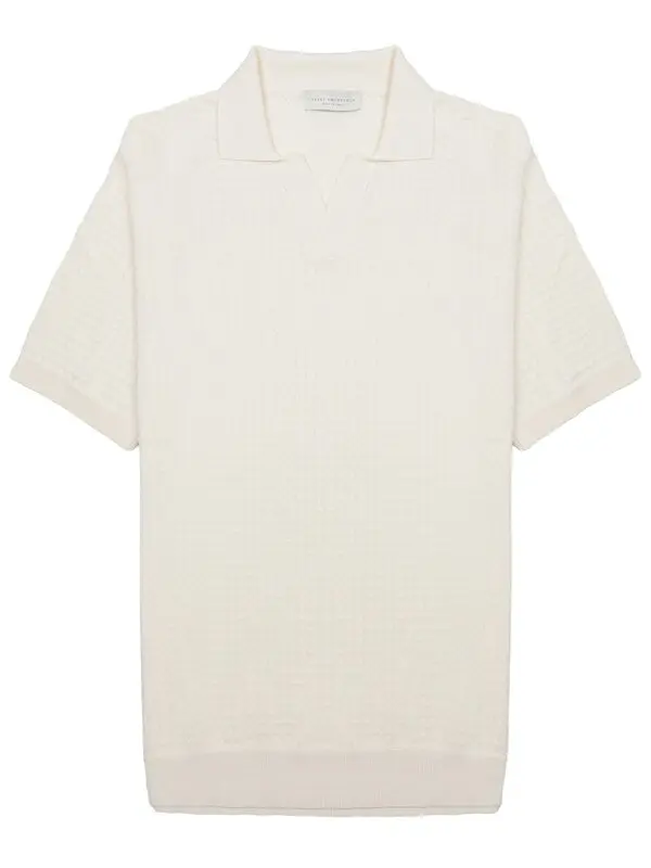 LUIGI GENTILE Polo "capri" In Crochet Di Cotone