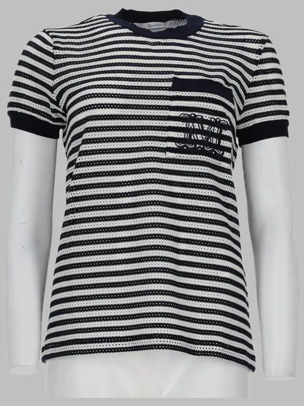 Max Mara T-shirt "drago" In Maglia Di Cotone