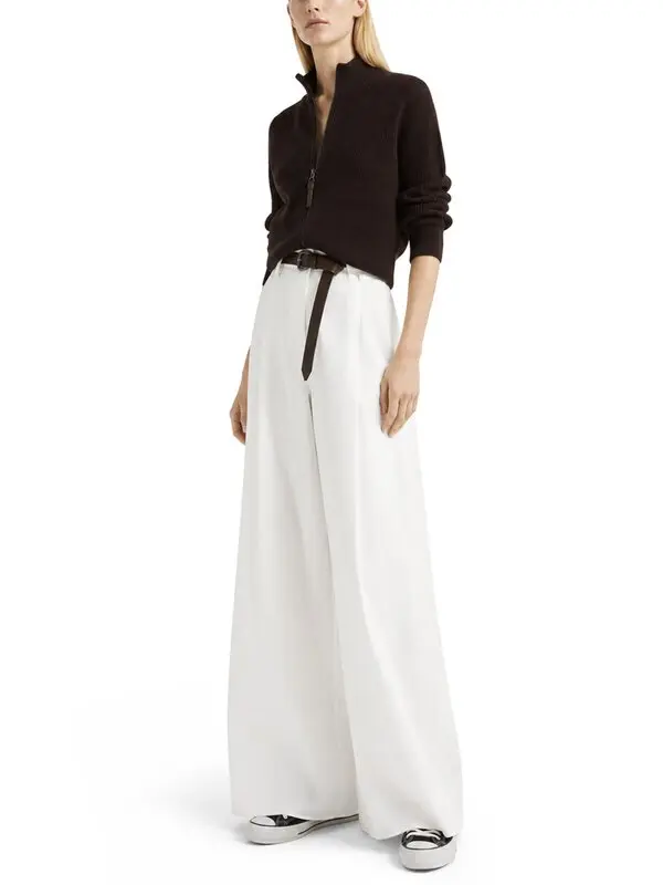 Brunello Cucinelli Sparkling Net" Cotton Cardigan