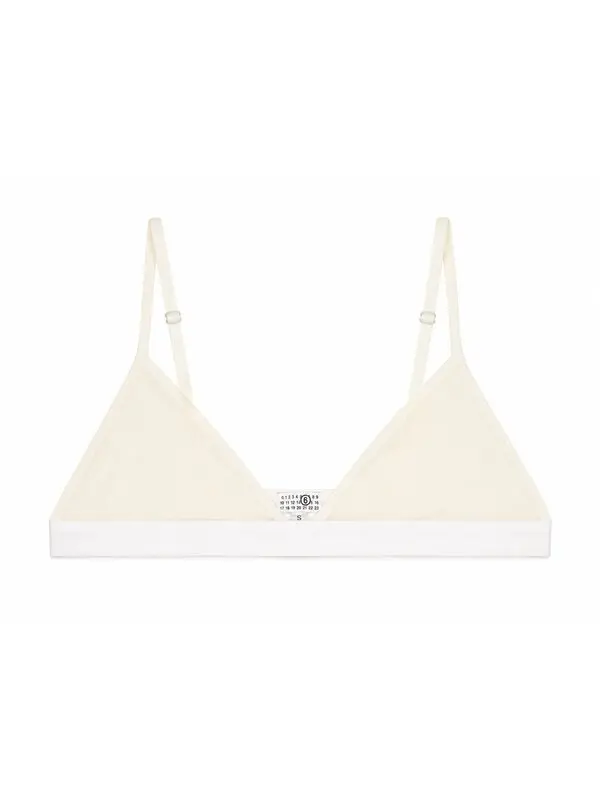 MAISON MARGIELA Triangle Bra - Ivory