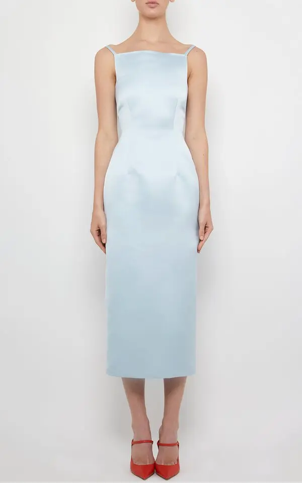 Prabal Gurung Satin Midi Dress