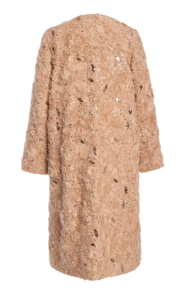 Prabal Gurung Embroidered Organza Car Coat