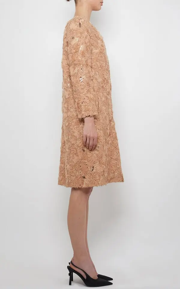 Prabal Gurung Embroidered Organza Car Coat