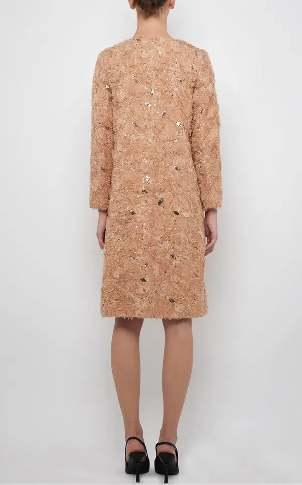 Prabal Gurung Embroidered Organza Car Coat