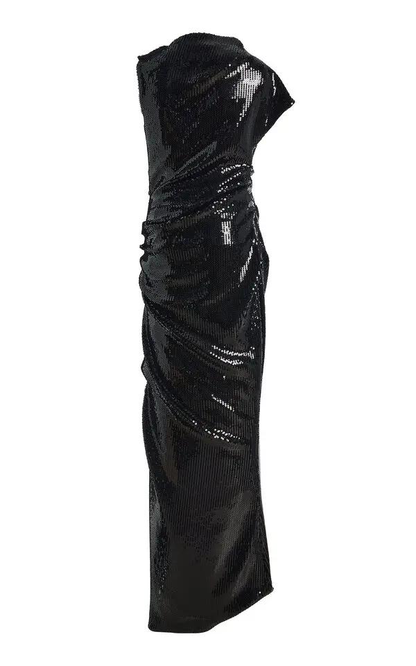 Prabal Gurung Asymmetrical Stretch Sequined Gown