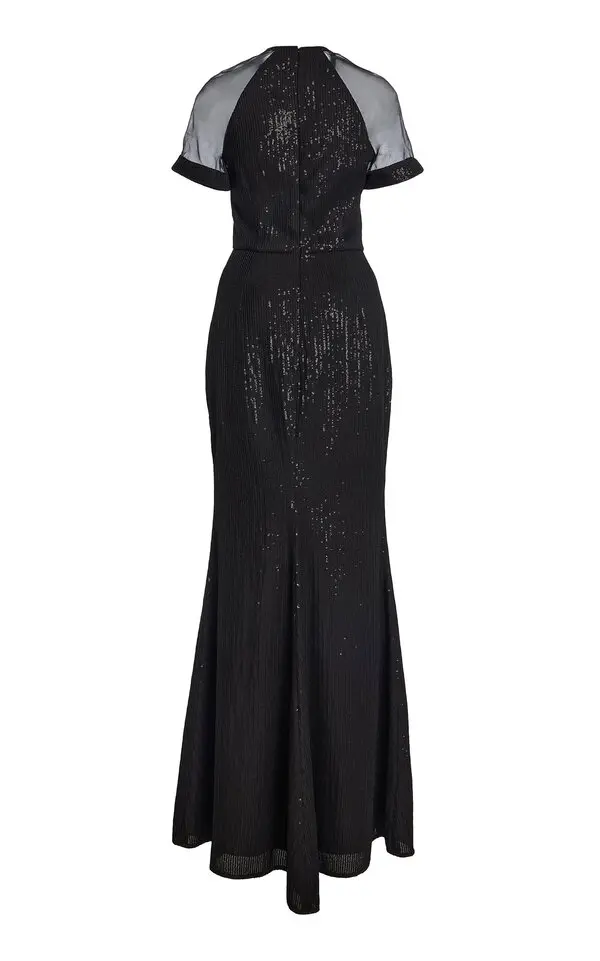Prabal Gurung Sequined Georgette T-shirt Gown