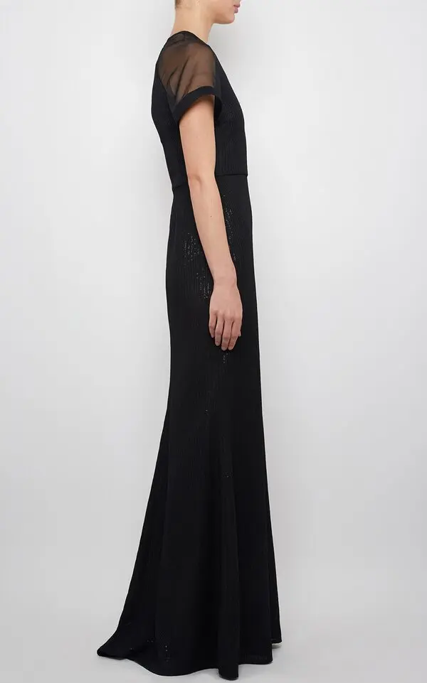 Prabal Gurung Sequined Georgette T-shirt Gown