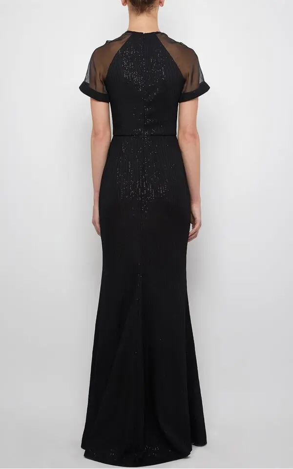 Prabal Gurung Sequined Georgette T-shirt Gown