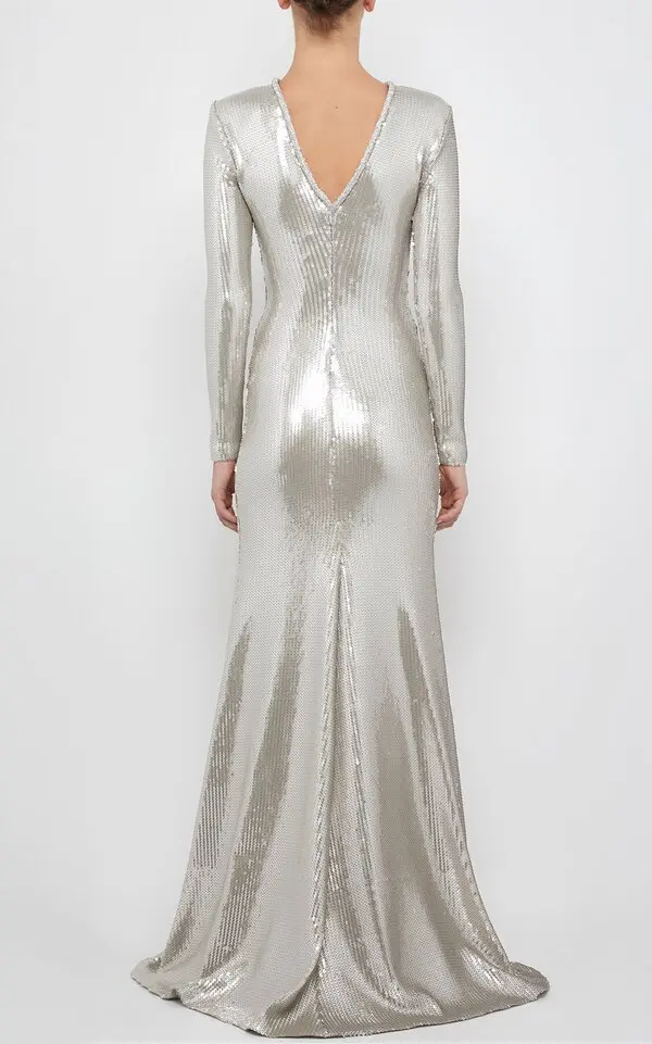 Prabal Gurung Stretch Sequined Gown